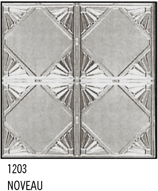 Embossed Metal Tiles and Cornices