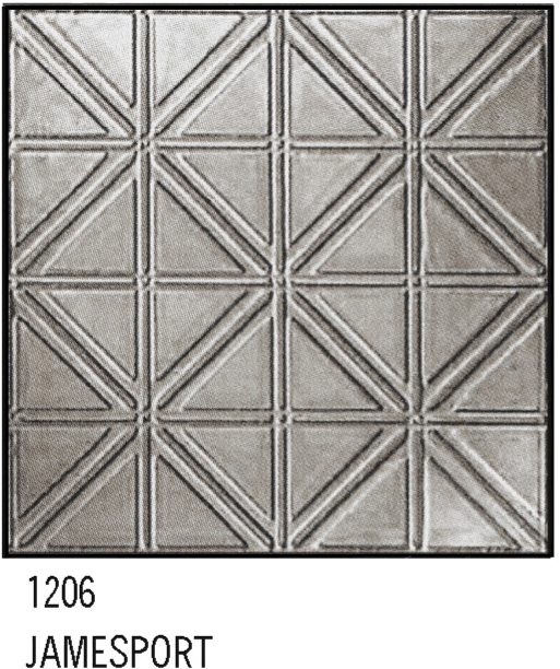 Embossed Metal Tiles and Cornices