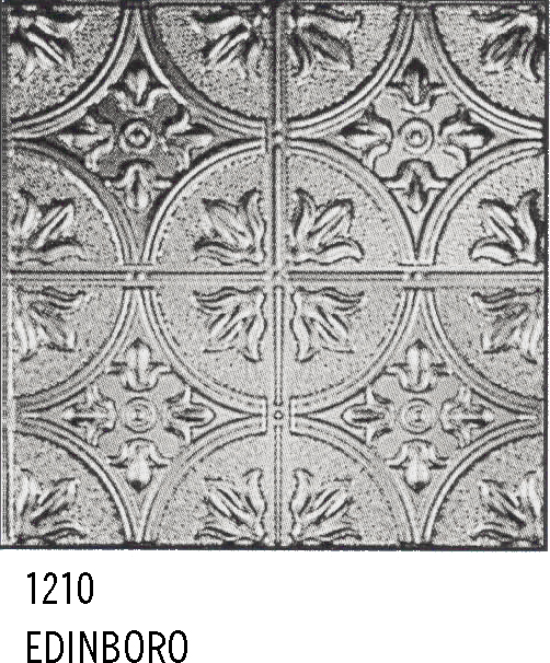 Embossed Metal Tiles and Cornices
