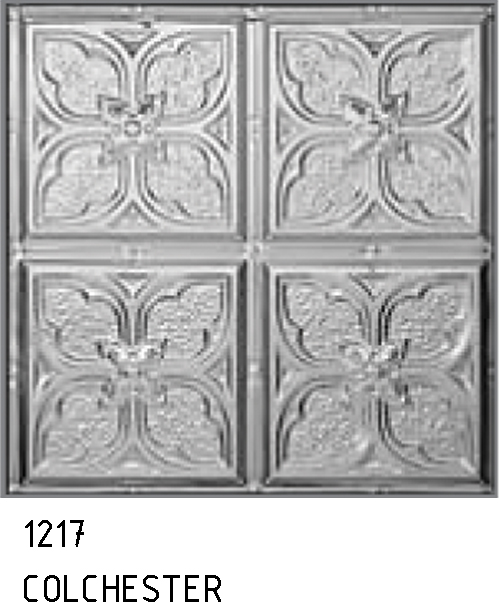 Embossed Metal Tiles and Cornices
