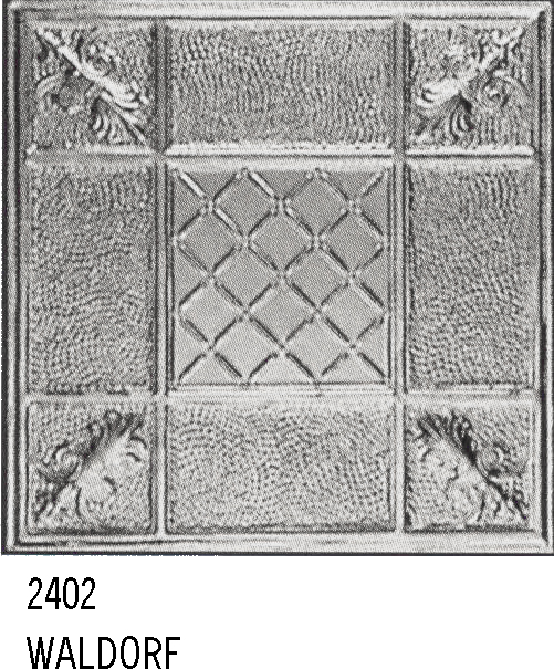 Embossed Metal Tiles and Cornices