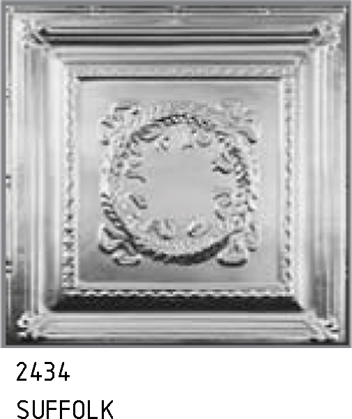 Embossed Metal Tiles and Cornices