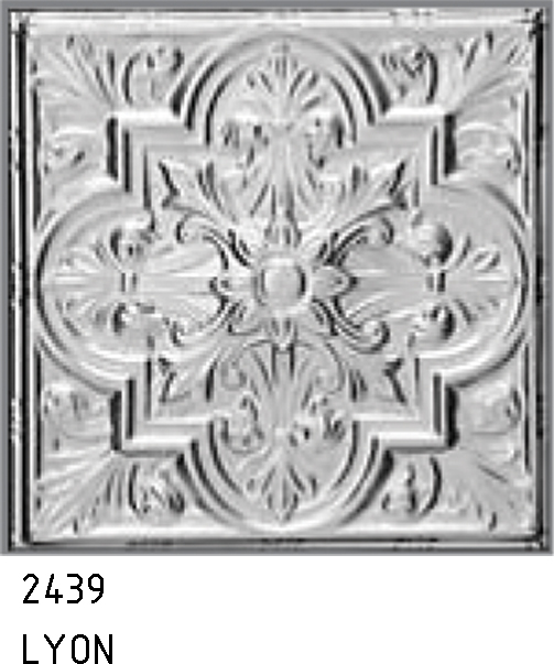 Embossed Metal Tiles and Cornices