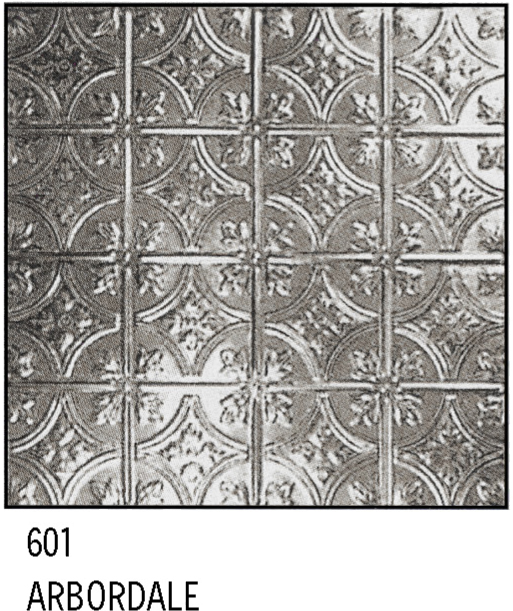 Embossed Metal Tiles and Cornices