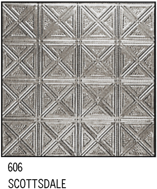 Embossed Metal Tiles and Cornices