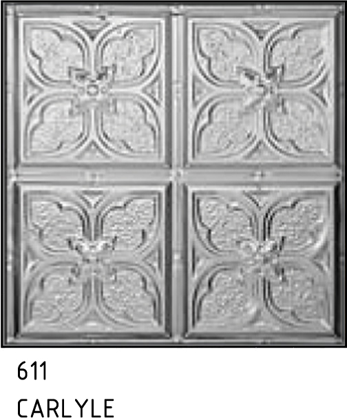 Embossed Metal Tiles and Cornices