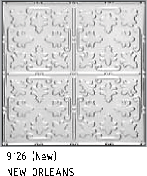 Embossed Metal Tiles and Cornices