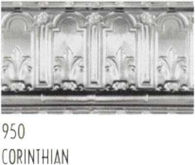 Embossed Metal Tiles and Cornices